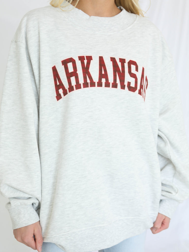 ARKANSAS MOCK NECK - RED PLAID | Charlie Southern