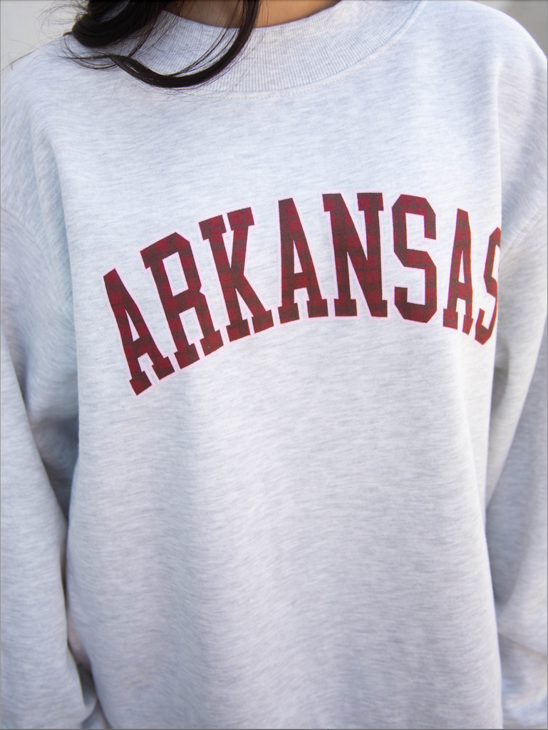 ARKANSAS MOCK NECK - RED PLAID | Charlie Southern